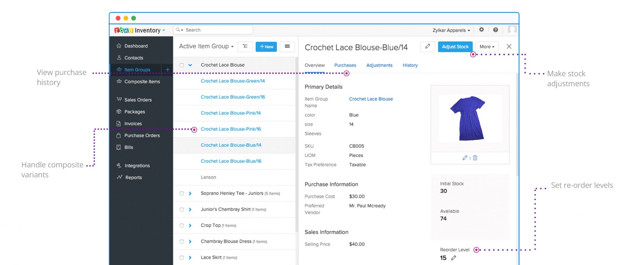 Zoho Inventory - Plataforma de gestión de pedidos y control de inventario 📦
